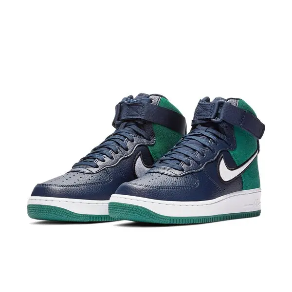Nike Force 1 High Top Sneakers - Blue/green