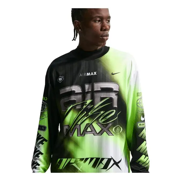 Nike Dri-fit Long-sleeve Soccer Jersey - Volt/black/white