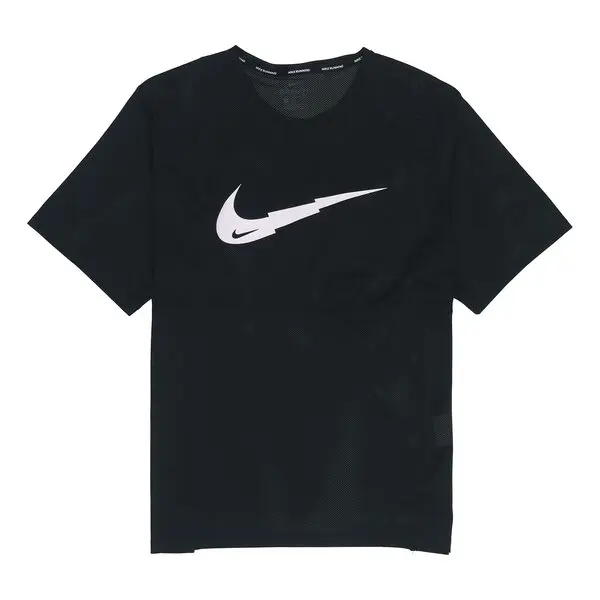 Nike Quick Dry Breathable Mesh Sports Short Sleeve - Black