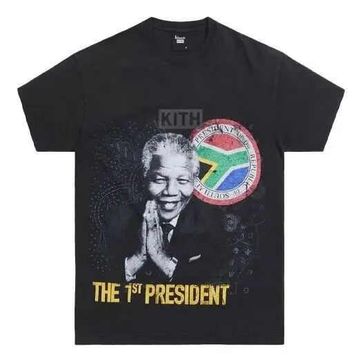 Kith For Mandela Day 2021 President Vintage Tee - Black