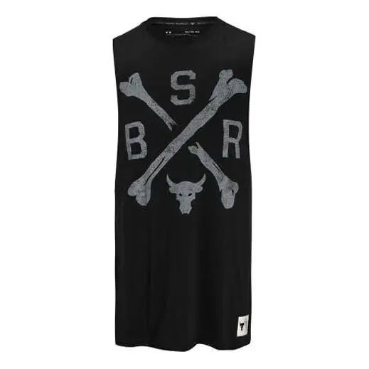 Under Armour Project Rock Bsr Tank Top - Black/grey