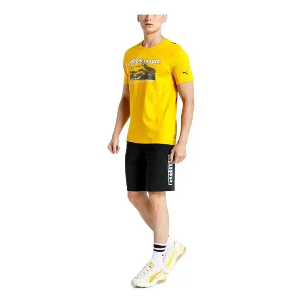 PUMA X Attempt Crossover Casual Short Sleeve Couple Style Color