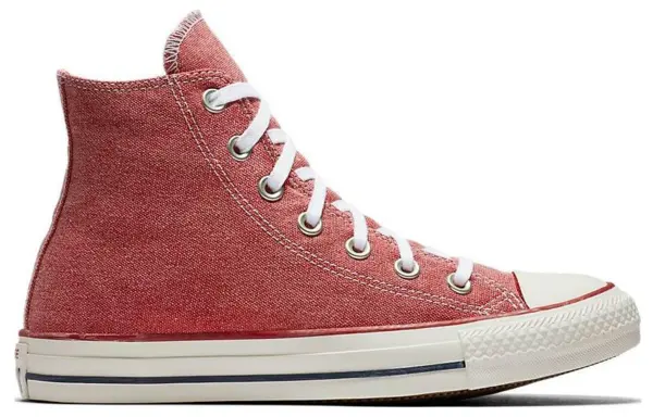 CONVERSE Chuck Taylor All Star Stone Wash High Top Sneakers - Red