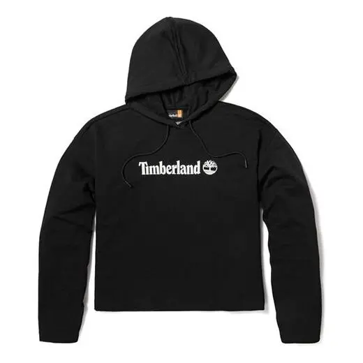 Timberland Branded Hoodie - Black/white