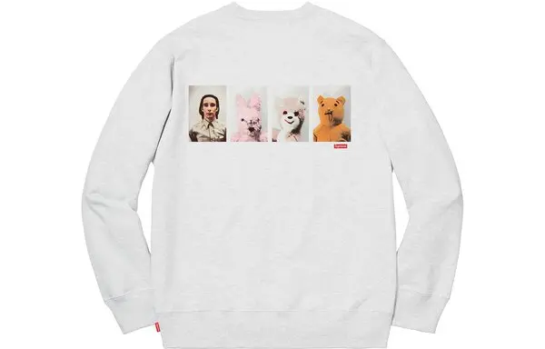 Supreme Mike Kelley Ahhyouth! Crewneck Sweatshirt - Grey