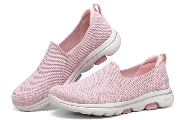 Sketchers Go Walk Loafers - Pink/blue