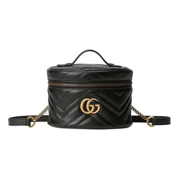 Gucci Gg Marmont Series Backpack - Black
