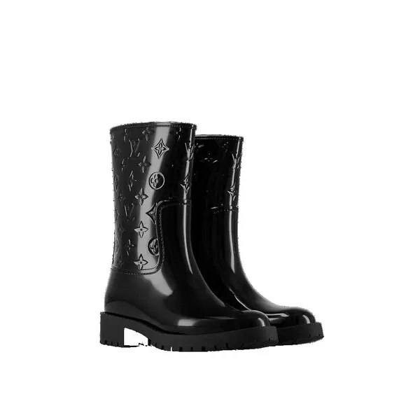 LOUIS VUITTON Drops Flat Half Boots