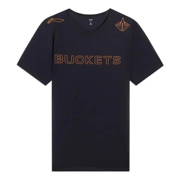 LI-NING Hoops Buckets Graphic T-shirt 'black
