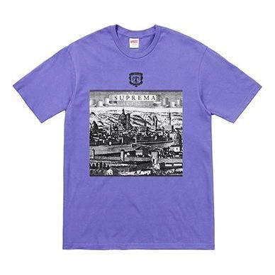Supreme Ss18 Fiorenza Light Purple Tee - Lavender