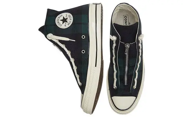 CONVERSE Chuck Taylor All Star 1970s Zip High Top Sneakers - Green/black