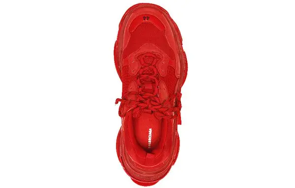 Balenciaga Triple S Clear Sole Sneaker - Red