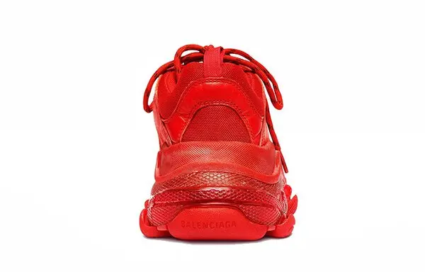 Balenciaga Triple S Clear Sole Sneaker - Red