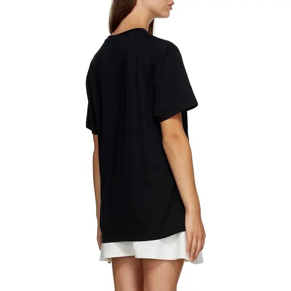 Gucci Cat Alphabet Cartoon Round Neck Pullover Short Sleeve