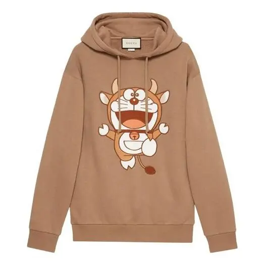 Gucci X Doraemon Hooded Sweatshirt - Brown