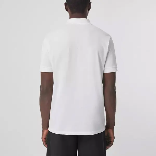 Burberry Ss21 Pattern Cotton Short Sleeve Polo Shirt