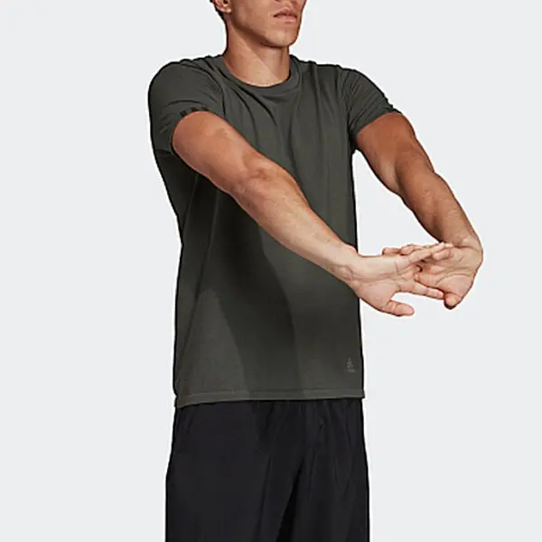 Adidas 25/7 Running Sports Solid Color Short Sleeve 7 Tee - Black