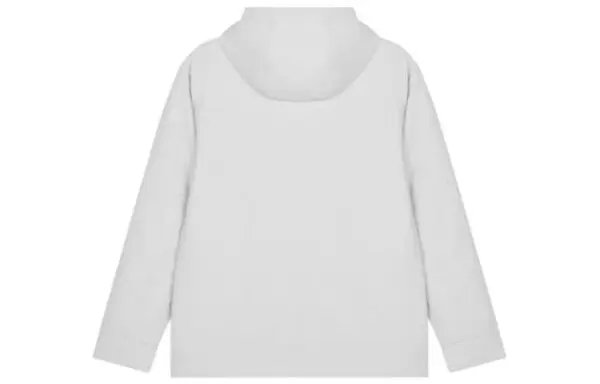 NEW BALANCE Logo Print Hooded Windbreaker Jacket - White