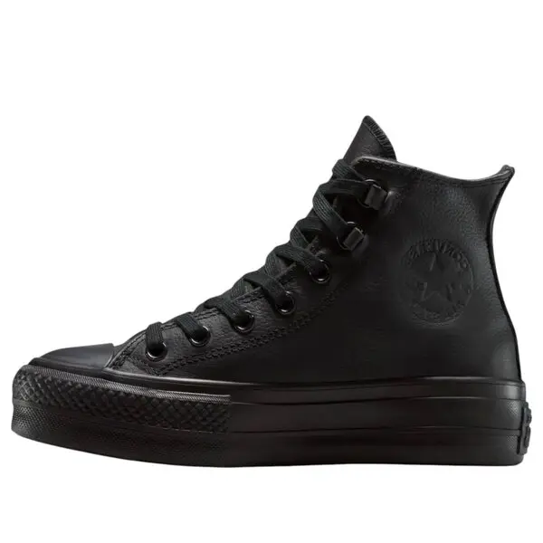 CONVERSE Chuck Taylor All Star Lift Leather High Top Sneakers - Black