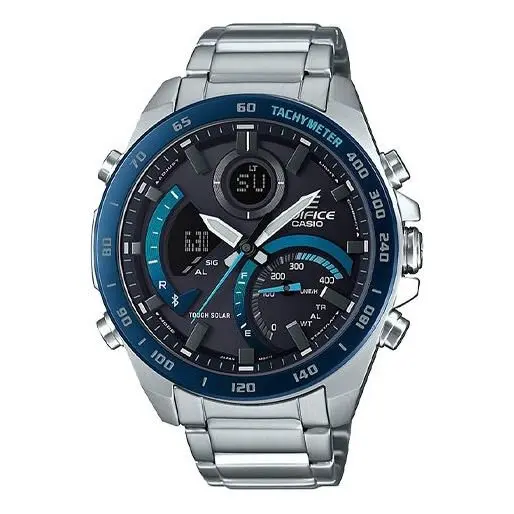 Casio Edifice Sapphire Crystal Analog/digital Watch - Silver