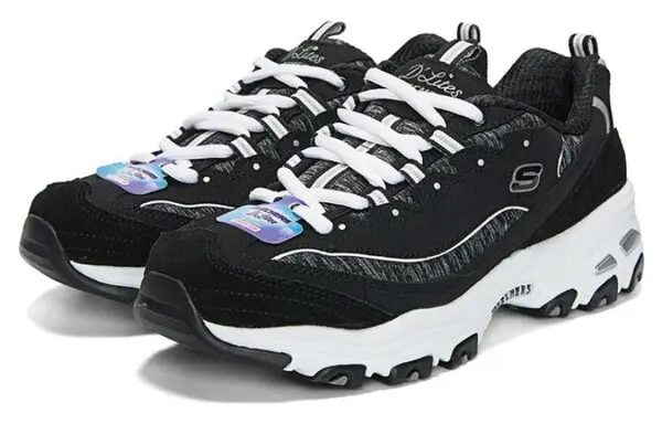 Sketchers D'lites "black" Sneakers - Black/white