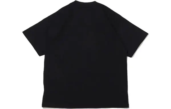 Nike Logo Alphabet Printing Breathable Round Neck Short Sleeve Black T-shirt - Default Color
