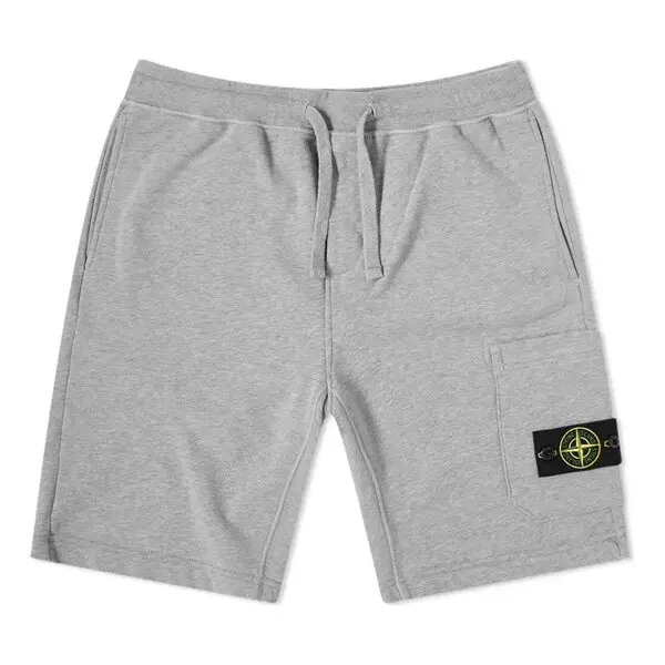 Stone Island Melange Bermuda Cargo Shorts - Grey