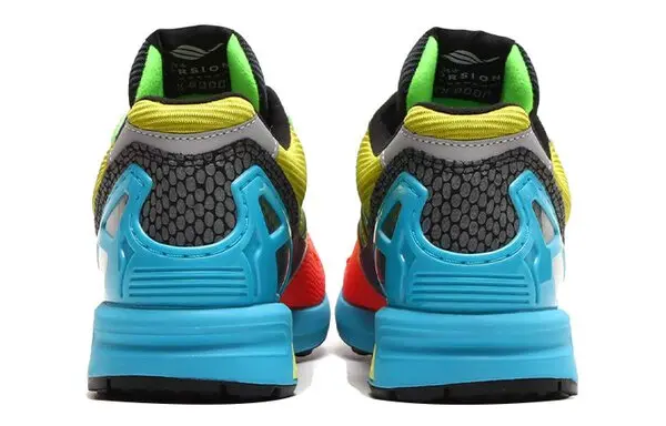 Adidas X Atmos Zx 8000 "mash Up" Low Top Sneakers - Red/yellow