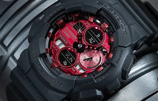 Casio G-shock Analog-digital Watch - Black/red