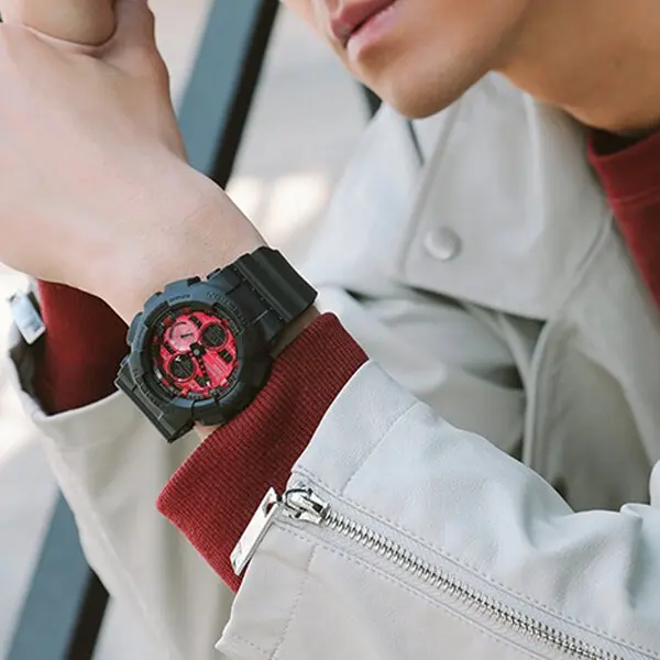 Casio G-shock Analog-digital Watch - Black/red