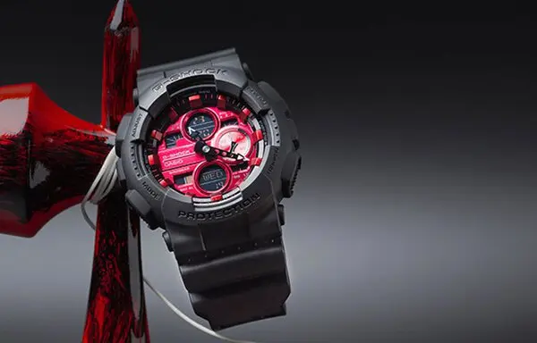 Casio G-shock Analog-digital Watch - Black/red