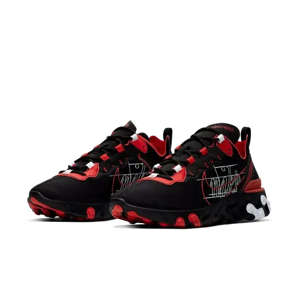 Nike React Element 55 'script Swoosh' Sneakers
