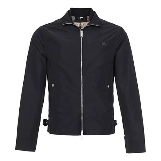 Burberry Waterproof Stand Collar Jacket - Black