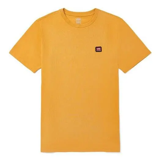 VANS Alphabet Pattern Printing Short Sleeve Shirt - Yellow
