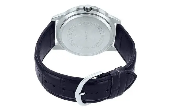 Casio Analog Watch With Leather Band
