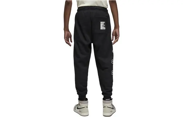 JORDAN Flight Mvp Fleece Trousers 'black Sail - Black/sail