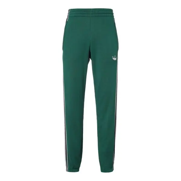 Adidas Originals 3-stripes Panel Sweat Pants 'collegiate /legend Ink - Green