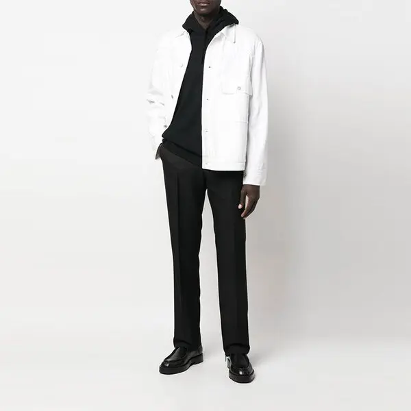 Off-White Casual Solid Color Trousers