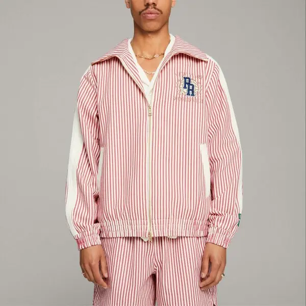 PUMA Striped Zip-up Track Jacket - Red