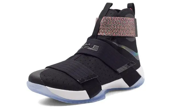 Nike Lebron Soldier 10 Ep Iridescent High-top Sneakers - Black