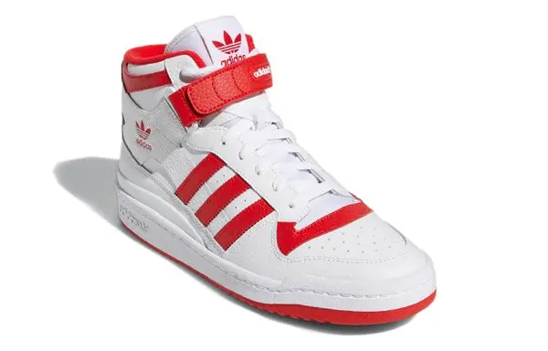 Adidas Forum Mid Sneakers - White/red