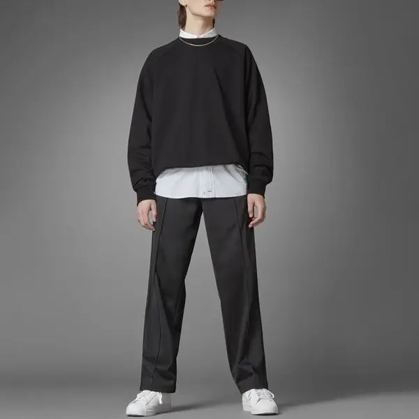 Adidas Originals Fb Loose Tp Solid Color Retro Sports Pants/trousers/joggers Black - Multi-color