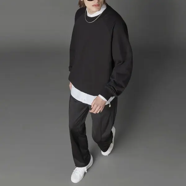 Adidas Originals Fb Loose Tp Solid Color Retro Sports Pants/trousers/joggers Black - Multi-color