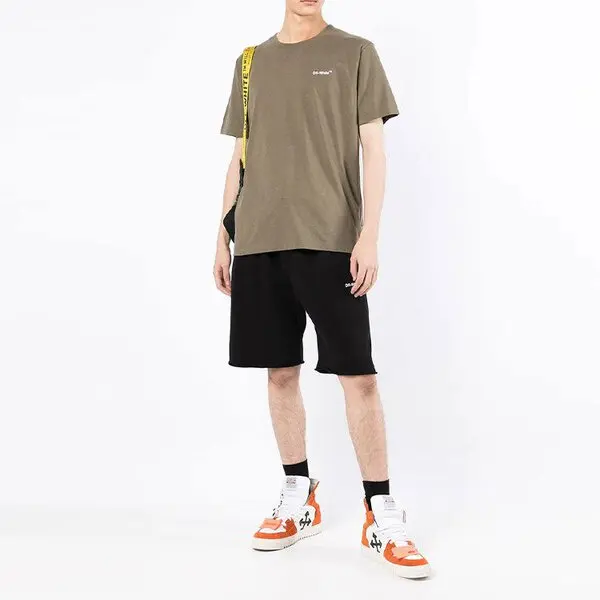 Off-White Ss22 Wave Diag Printing Sports Shorts