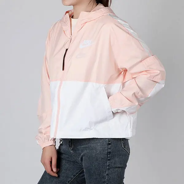 Nike Woven Jacket With Drawstring Hood - Red