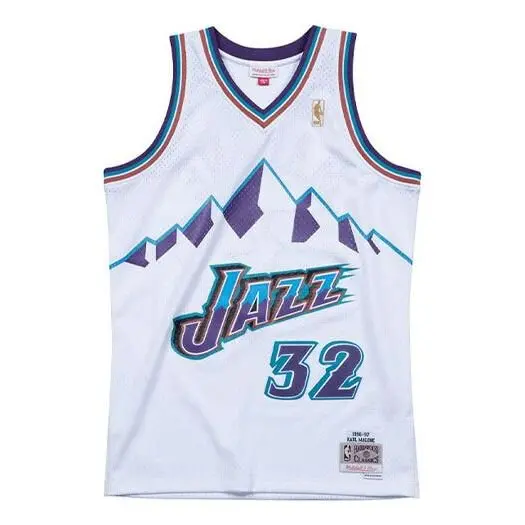 Mitchell & Ness Utah Jazz 1996-97 Karl Malone Swingman Jersey - None