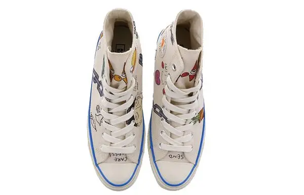 CONVERSE X Tyler, The Creator X Foot Locker Chuck 70 Artist Series High Top Sneakers - White