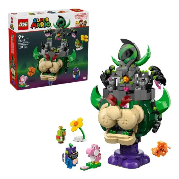 Lego Super Mario Prince Florian & Castle Bowser 72042 Building Set - Multi-color