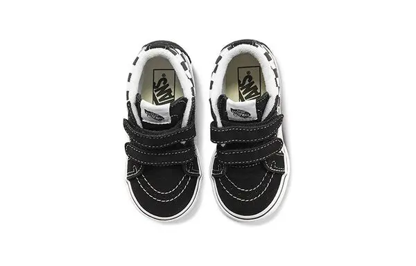 VANS Toddler Sk8-mid Reissue V Checkerboard Sneakers - Black