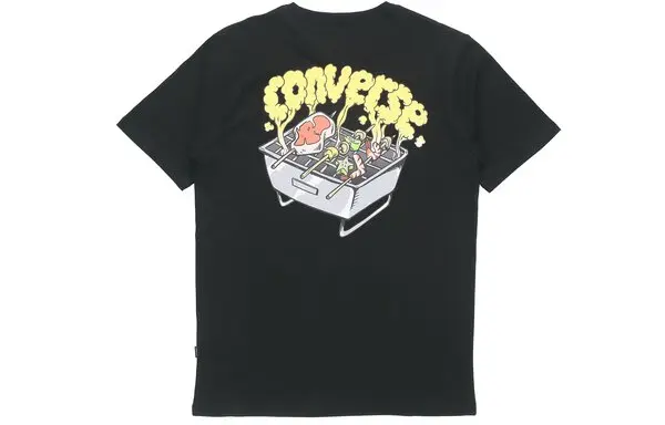CONVERSE Graphic Print T-shirt - Black